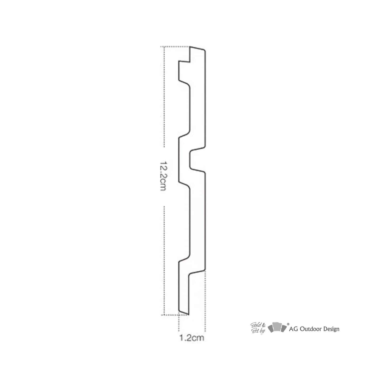 Flat Crema | Wall Panel Acanalado EPS
