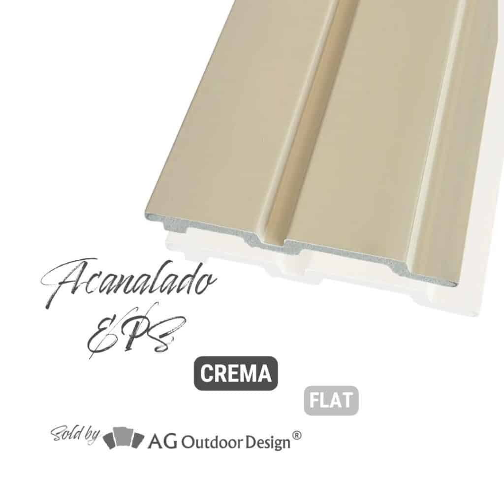Flat Crema | Wall Panel Acanalado EPS